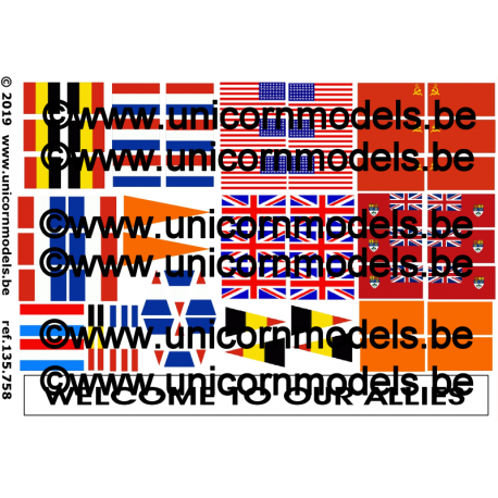 Allied flags WW2
